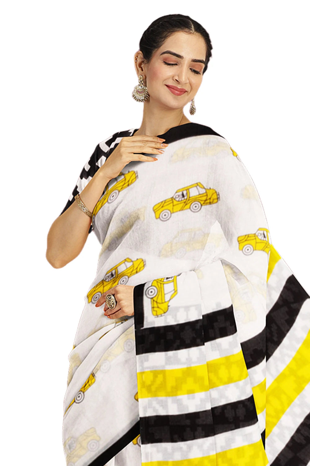 Funky Printed Cotton Sarees – Avishya.com