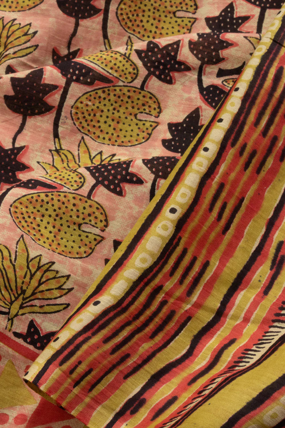 Buy Online Vanaspati Print Natural Dye Cotton Sarees – Avishya.com
