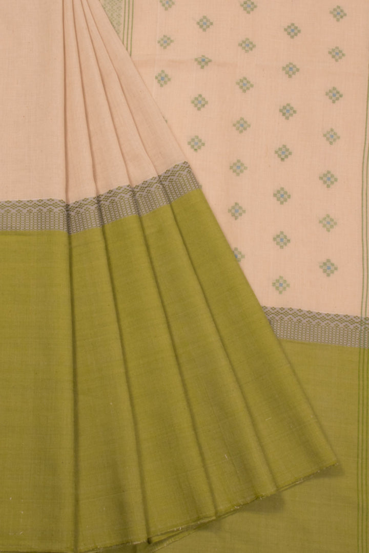 Beige Bengal Cotton Saree 10067724| Avishya.com