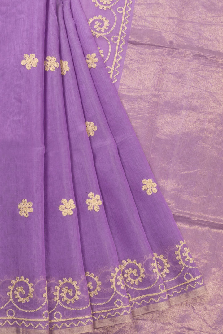 Hand Embroidery Sarees Online - Beautiful Embroidered Motifs – Avishya.com