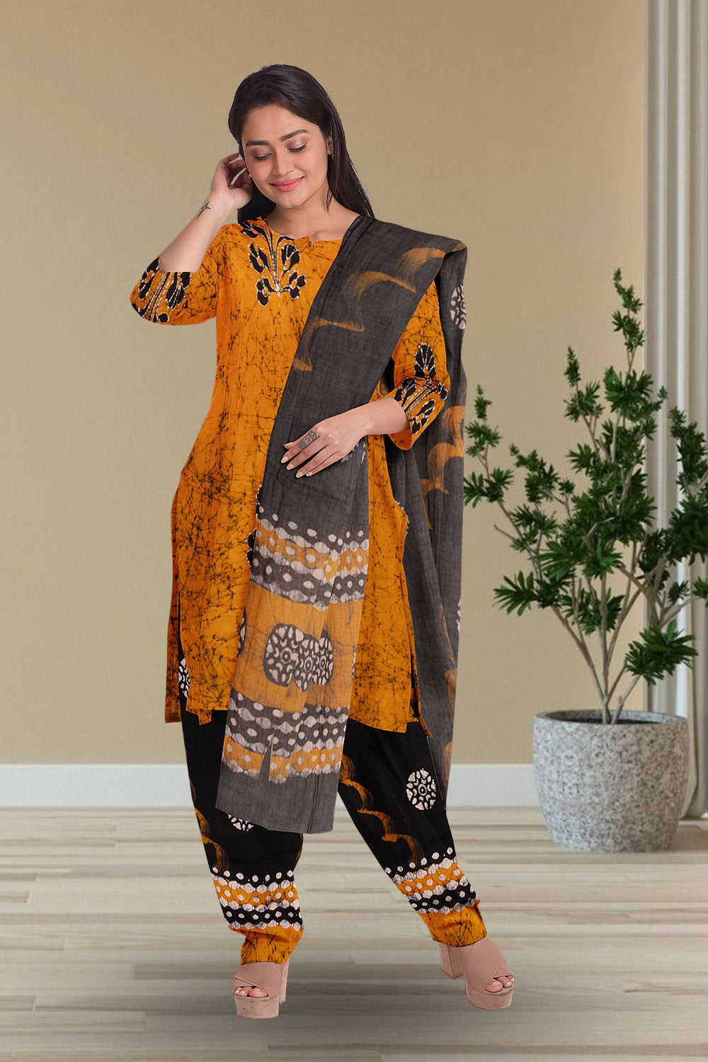 Batik Salwar Suit Material – Avishya.com