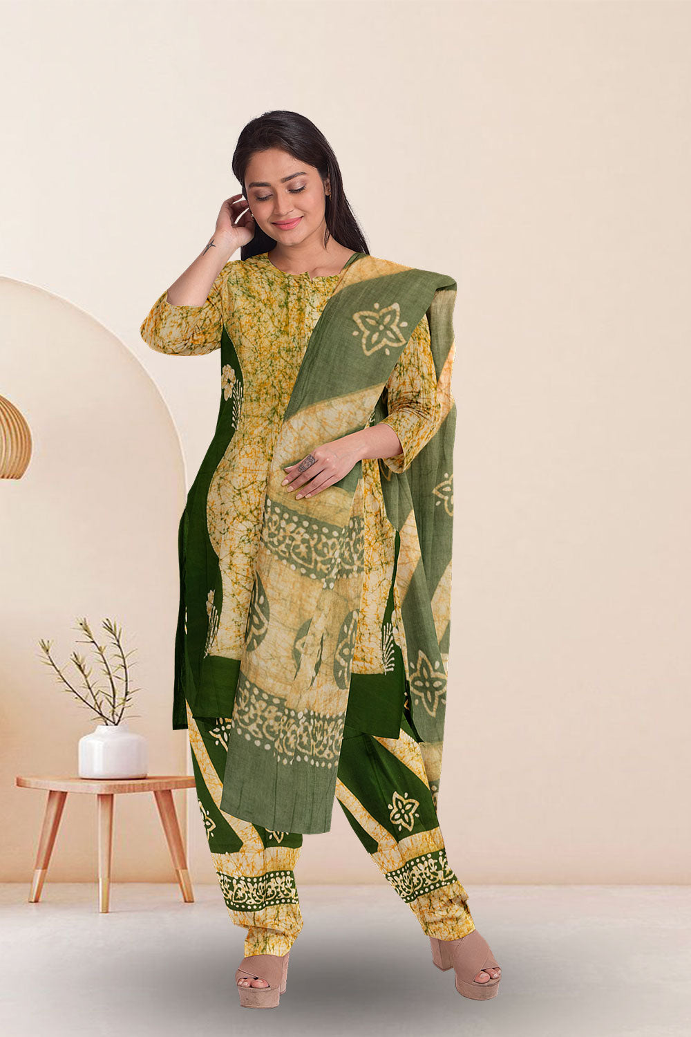 Batik Salwar Suit Material – Avishya.com