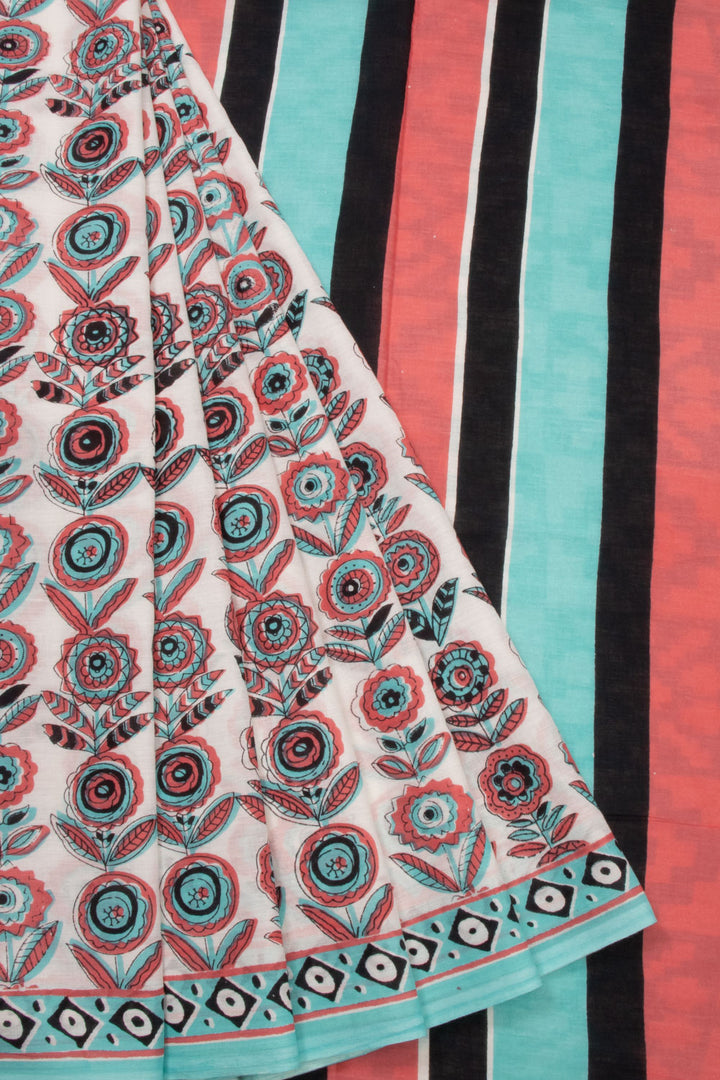 Funky Printed Cotton Sarees – Avishya.com