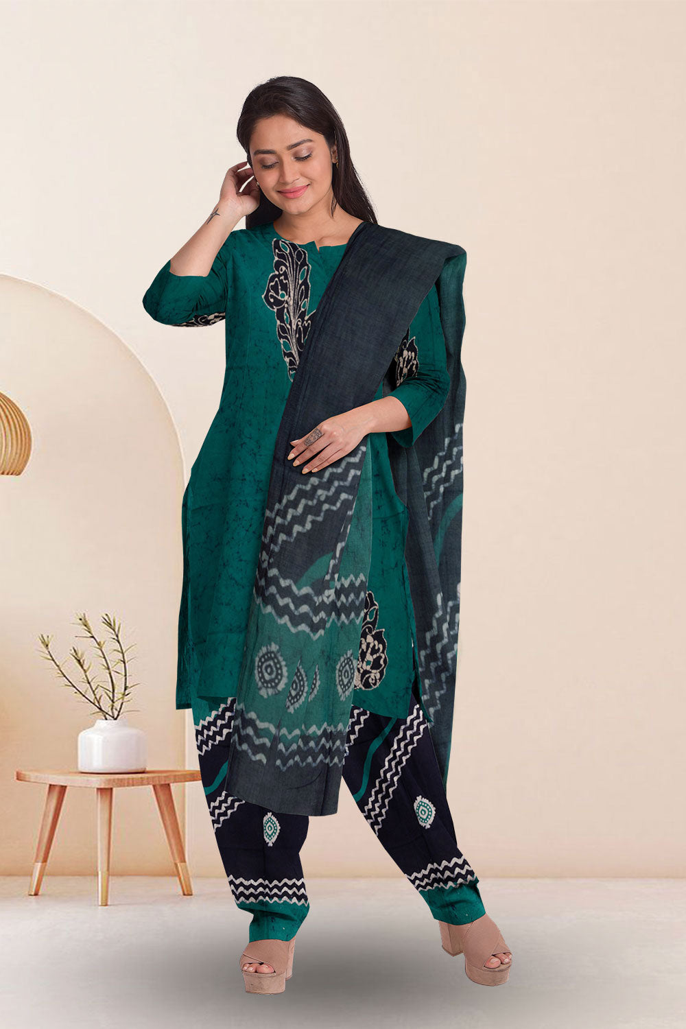Batik Salwar Suit Material – Avishya.com