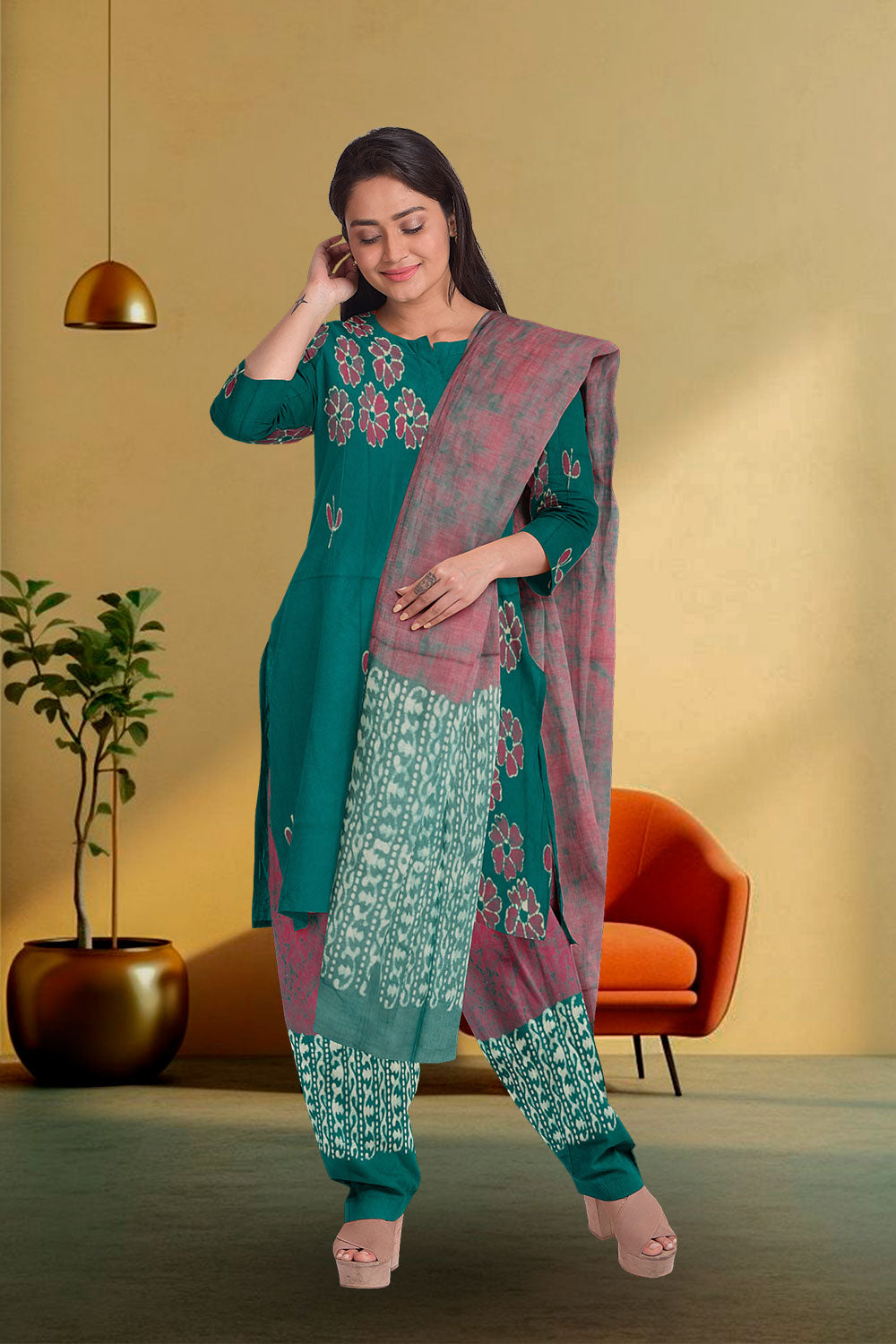 Batik Salwar Suit Material – Avishya.com