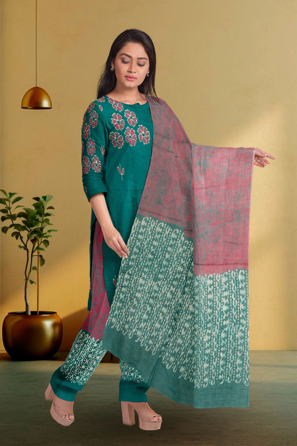 Batik Salwar Suit Material – Avishya.com