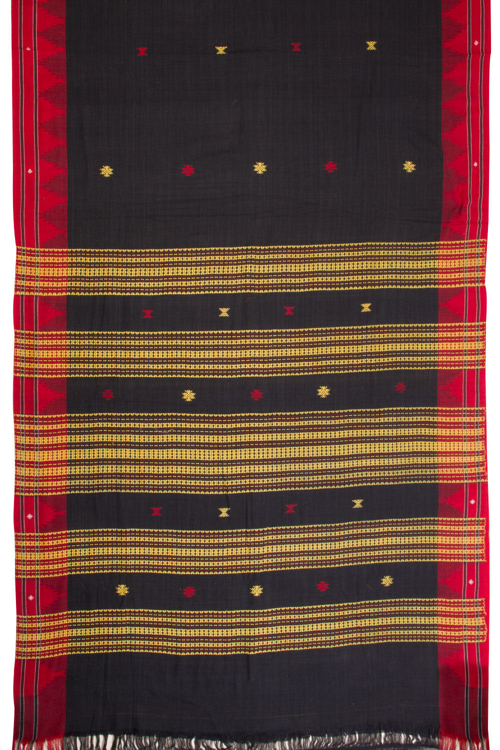 Black Handloom Kotpad Cotton Saree 10068086 – Avishya.com