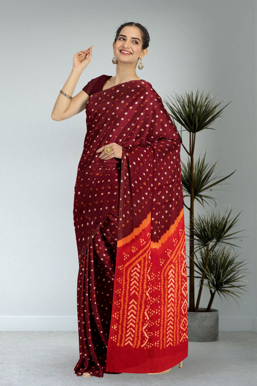 Handcrafted Bandhani Sarees – Traditional Bandhej Sarees – tagged ...