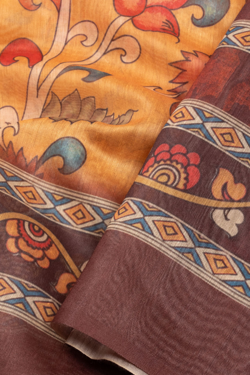 Kalamkari Print Saree - Combination of Heritage & Softness – Avishya.com