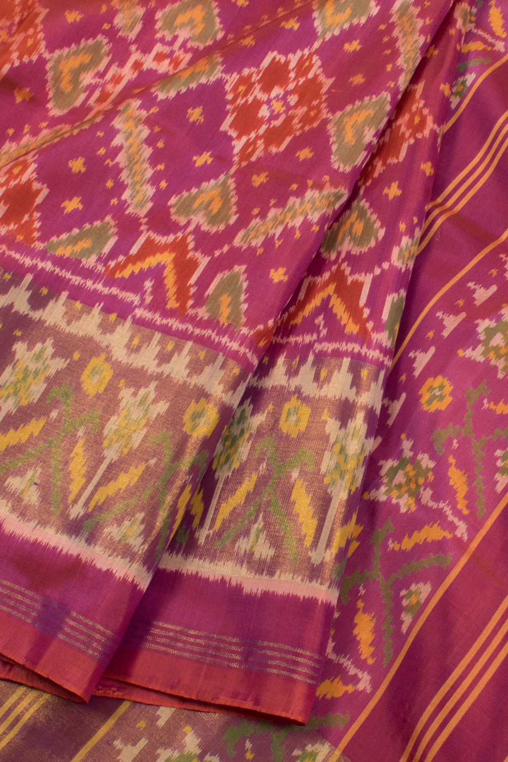 Handloom Patola Ikat Silk Saree 10059144 – Avishya.com